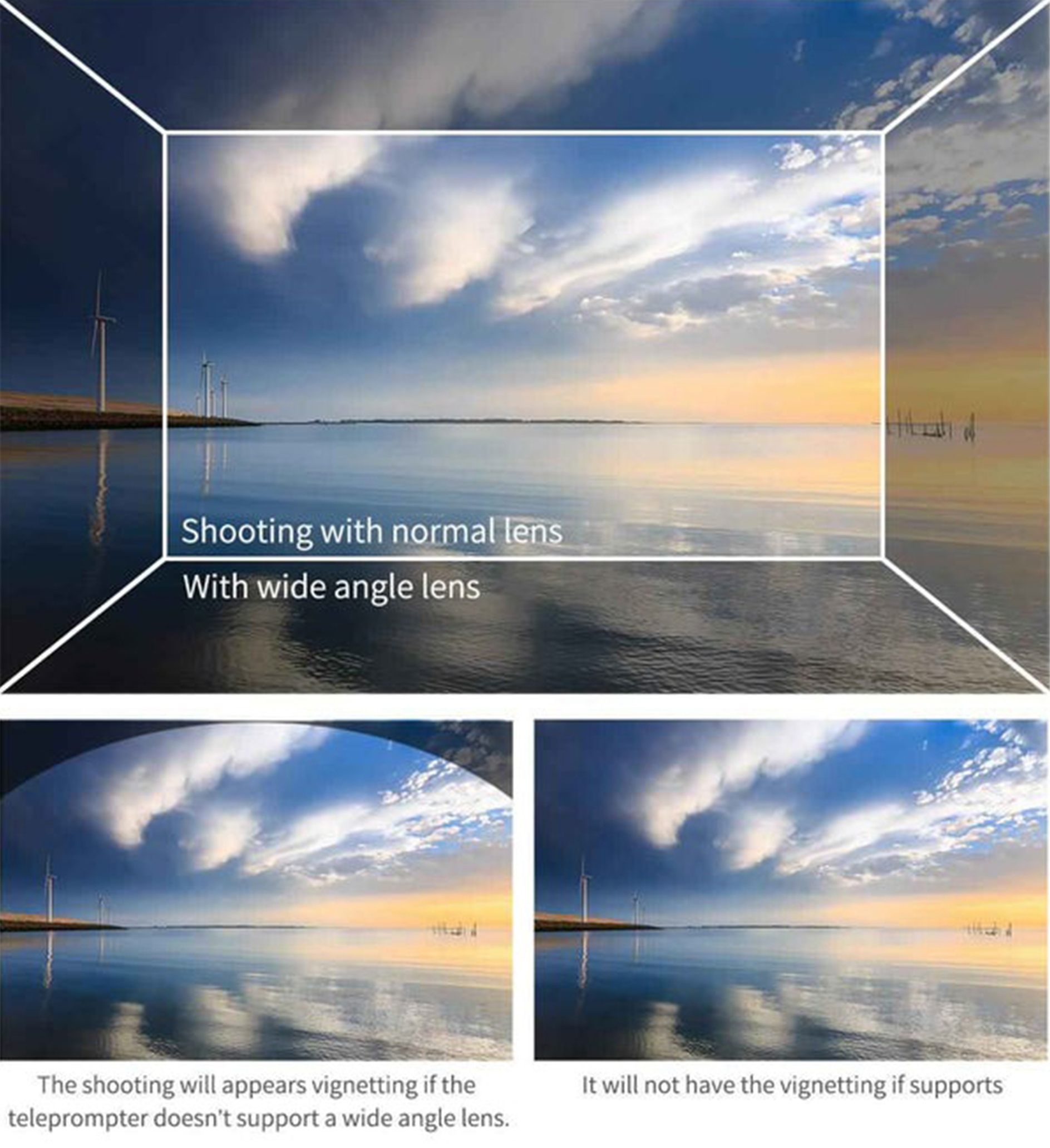 FEELWORLD TP2A Smartphone & Tablet Teleprompter with Support Up to 8 ...