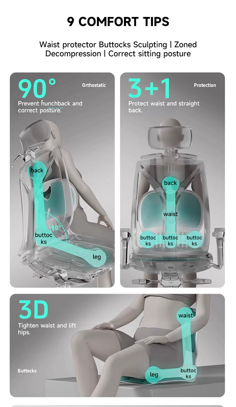 Evora Posture Corrector Chair LumbarBack Support Chair Cushion Curable ...