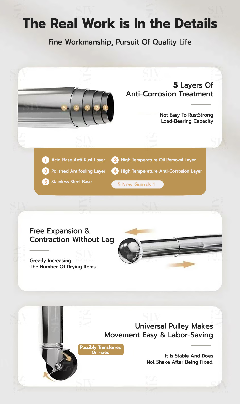 【Heavy Duty】SIV Retractable Sampayan Stainless Indoor Outdoor Rack ...