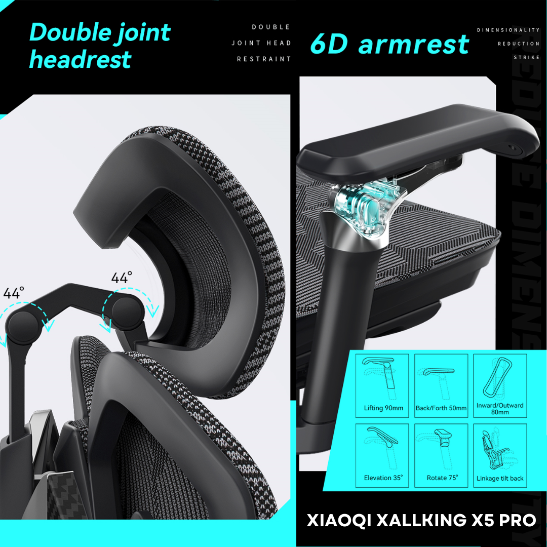 SIHOO Xiaoqi Xallking X5 PRO Ergonomic Gaming Chair with Built-in Footrest | 2-year Warranty ...