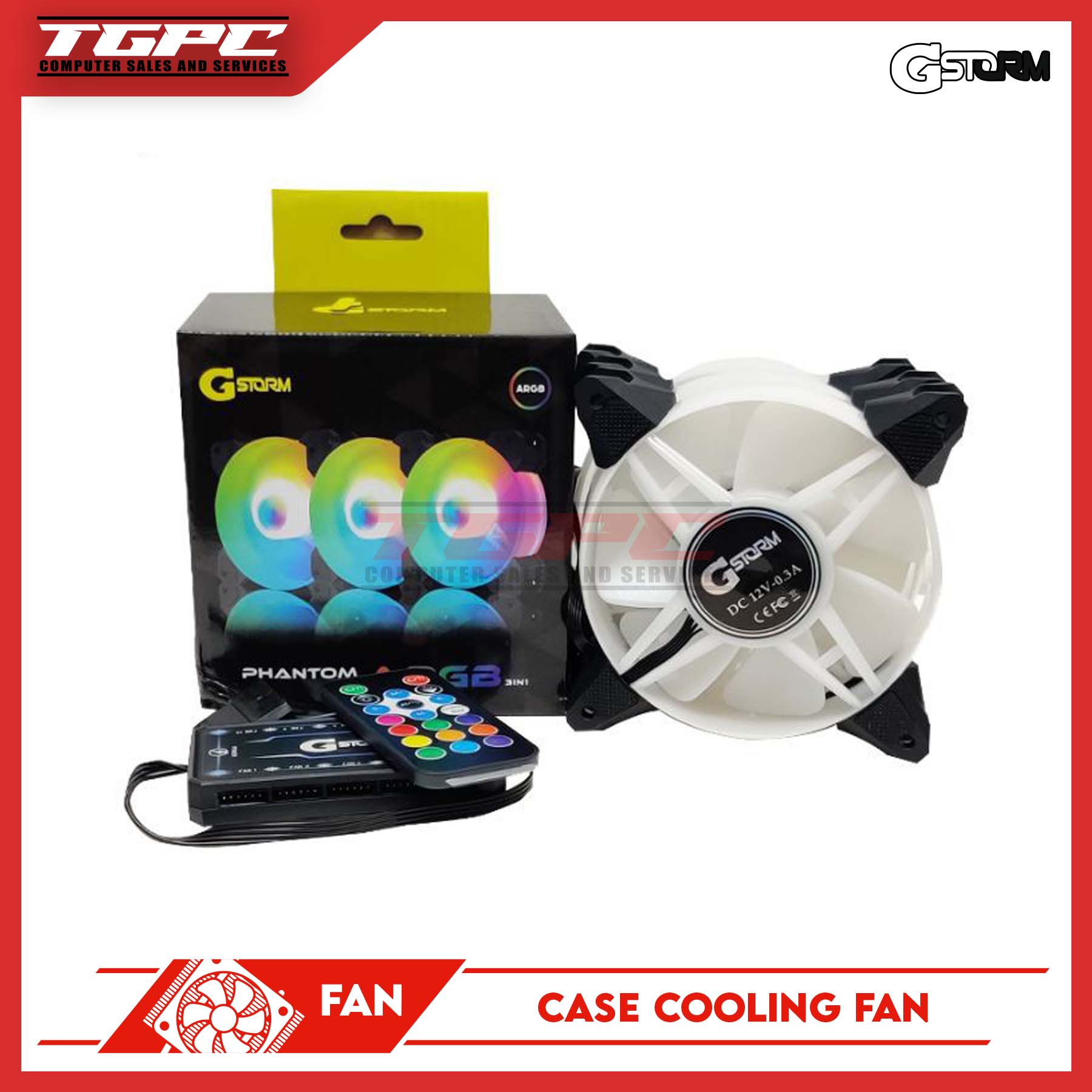 GSTORM PHANTOM FAN ARGB With Remote 3pcs | Shopee Philippines