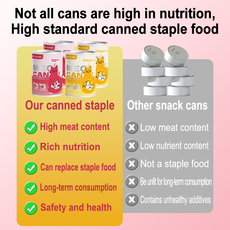 【PET RECORD】450g Cat Food Canned Cat Wet Food 85g Salmon/Chicken/Tuna ...