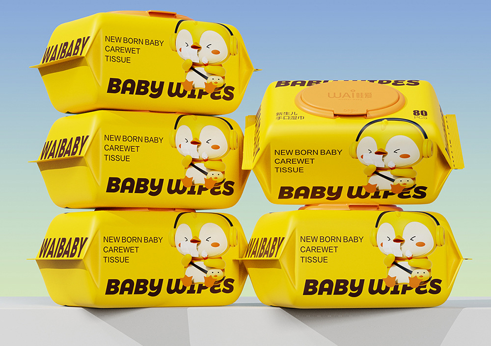 Chemical-free newborn wipes disposable removable thickened baby wipes ...