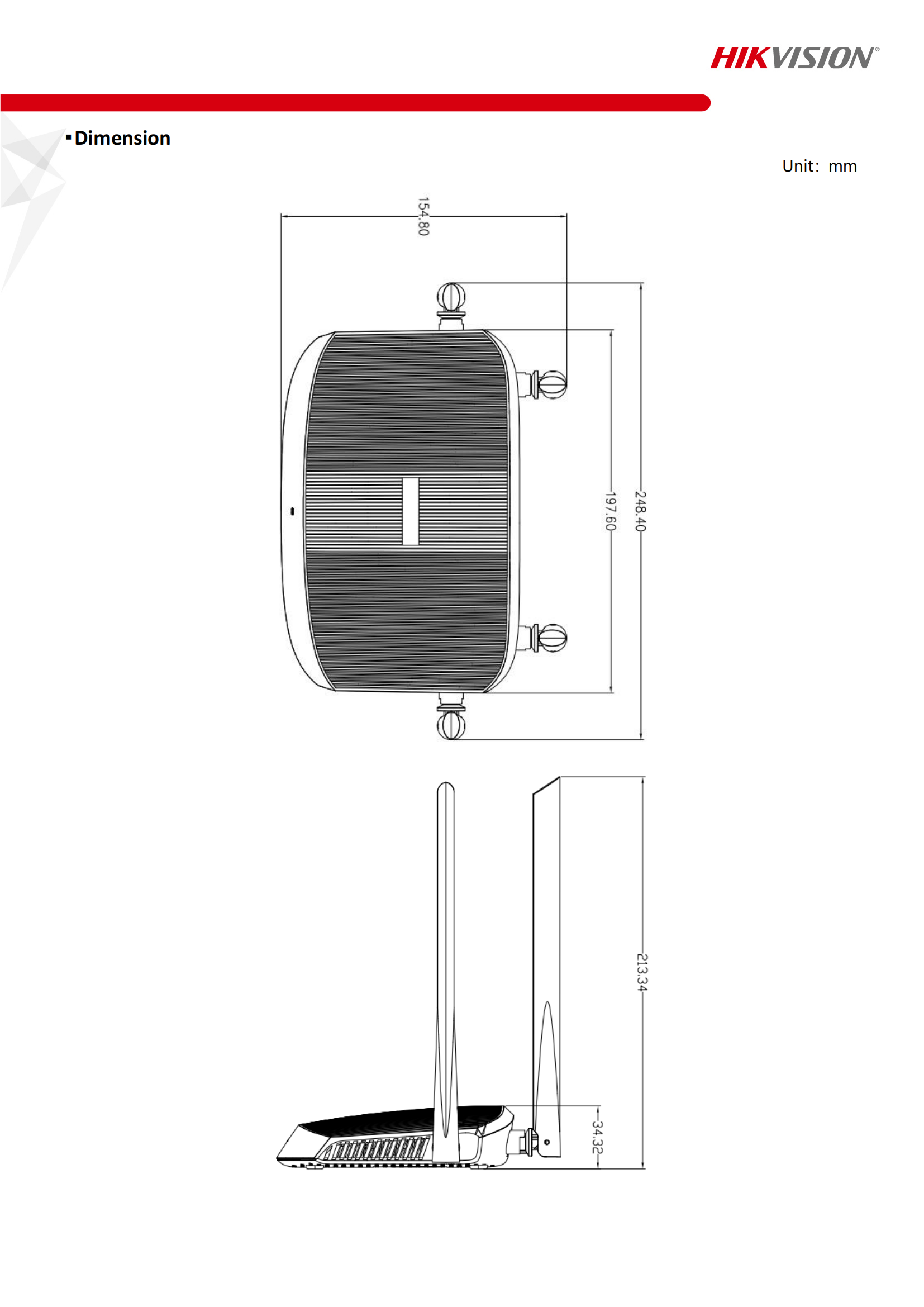 Hikvision DS-3WR12C Wi-Fi Router Wifi 5 1200 Mbps AC1200 Wireless ...