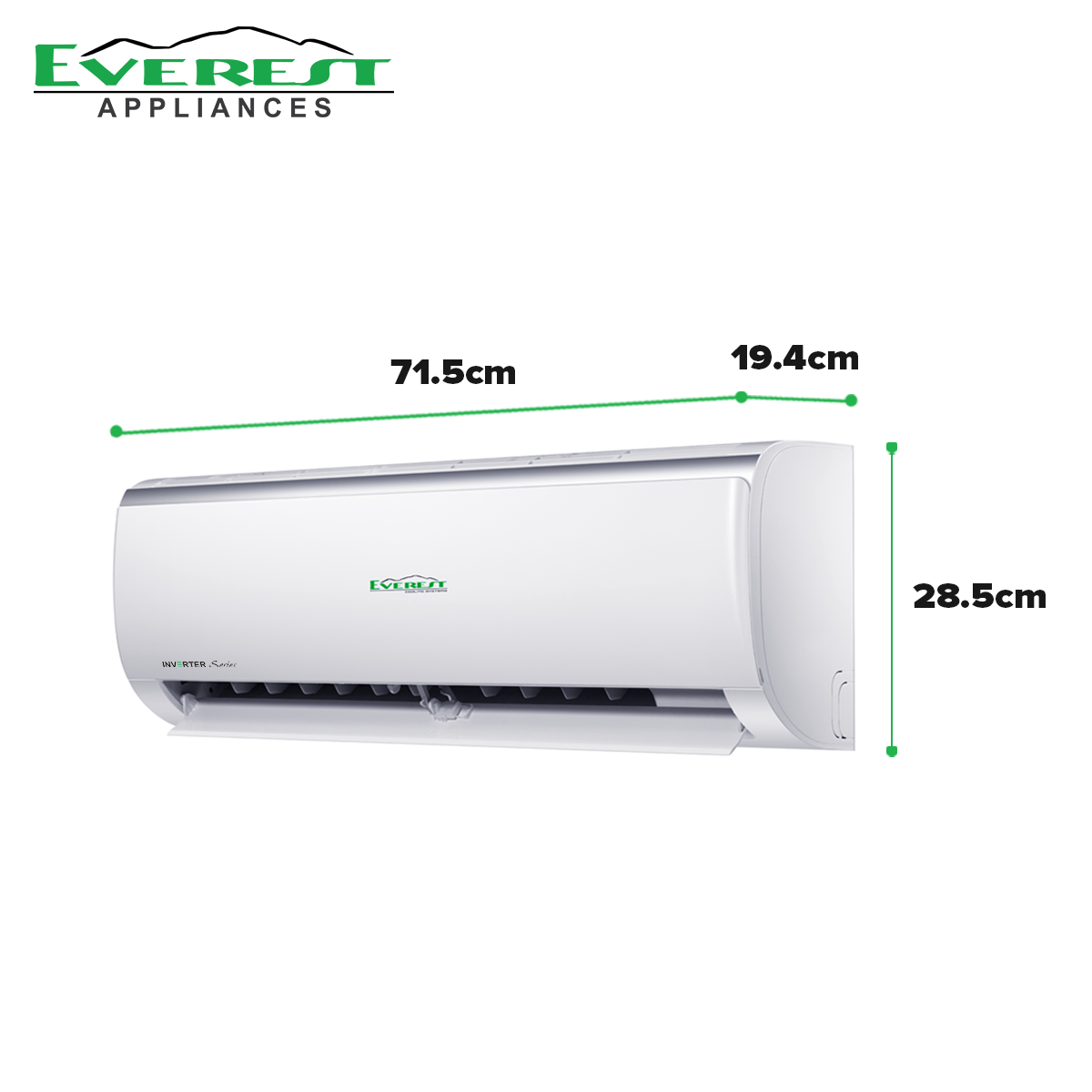 EVEREST 1.0HP Inverter Split Type Aircon/ with 1st 10ft. Installation ...