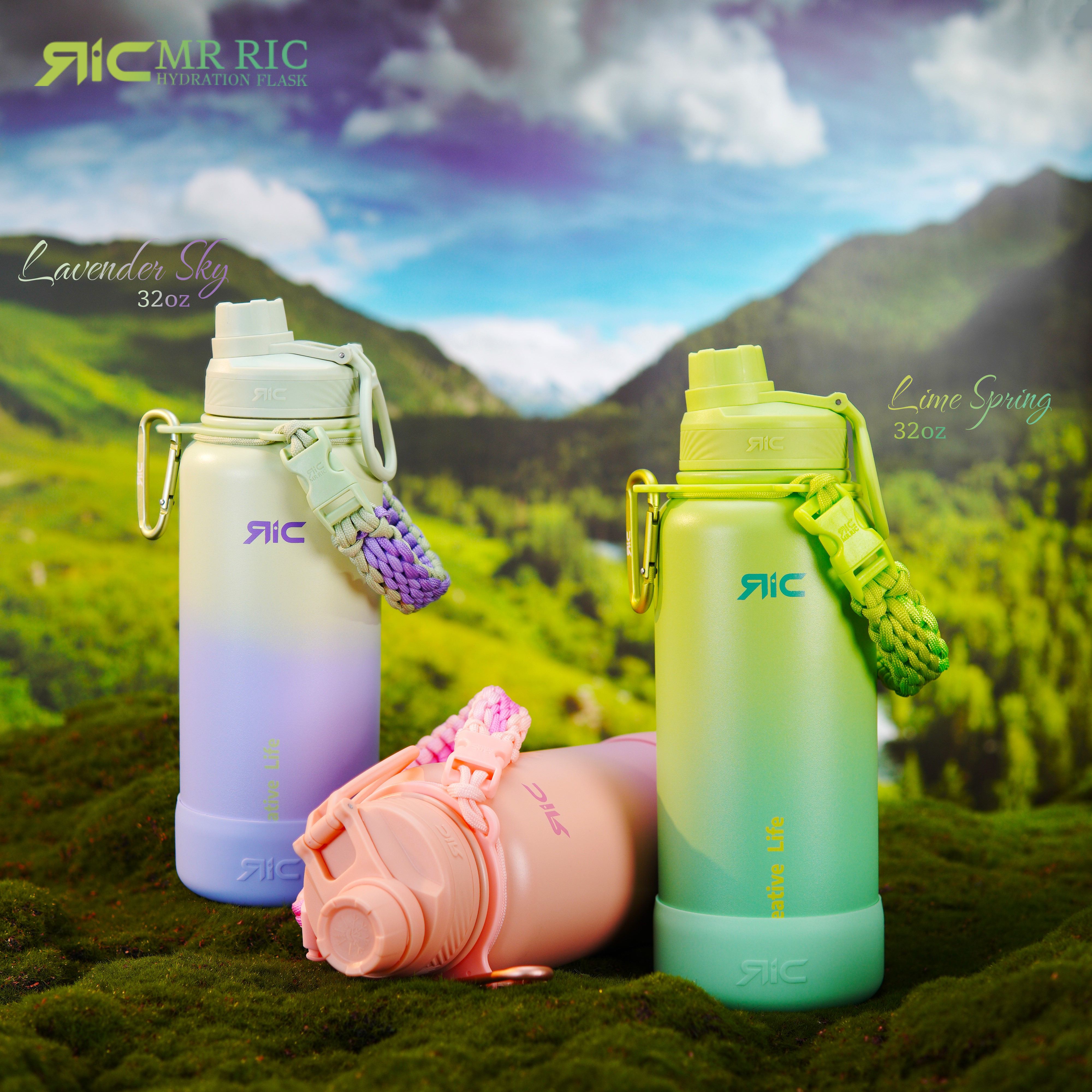 Mr Ric 3 in 1 Complete Set Paracord & Boot Vacuum Flask Water Bottle ...