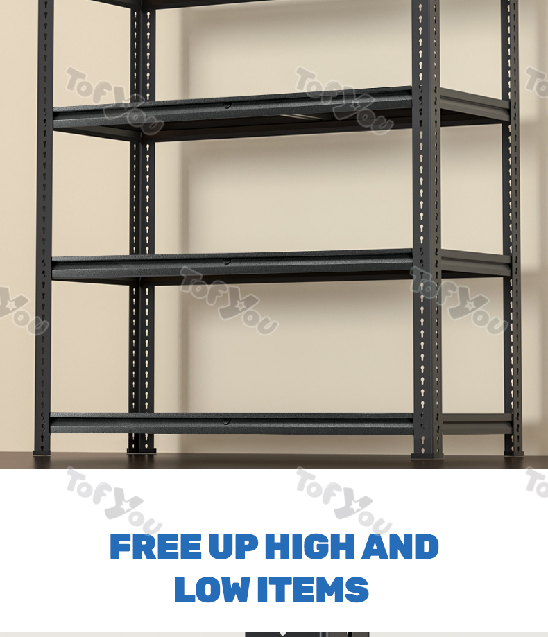 6 Layer Metal Rack Stainless Rack Boltless Organizer Steel Rack Shelf ...