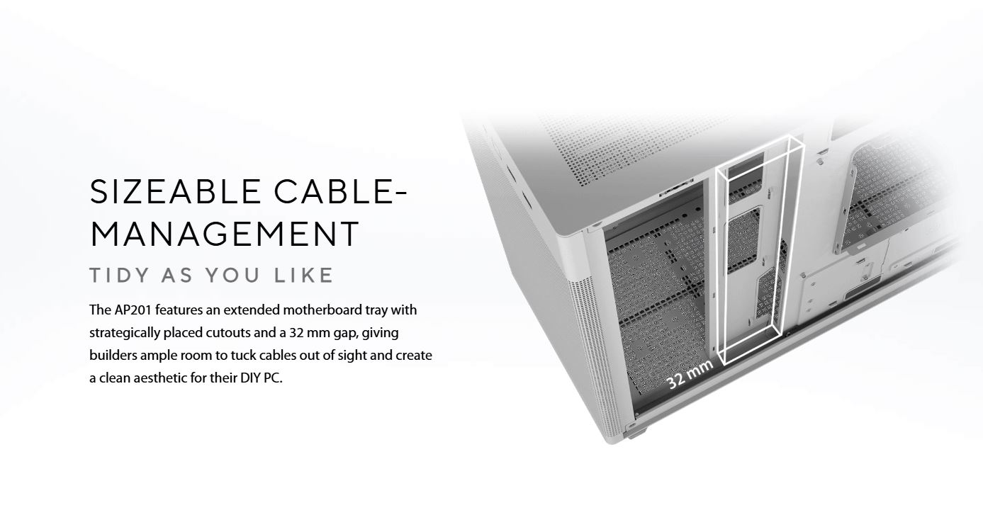 ASUS Computer PC Case Prime AP201 microATX Case Small Tower Mesh Panel ...