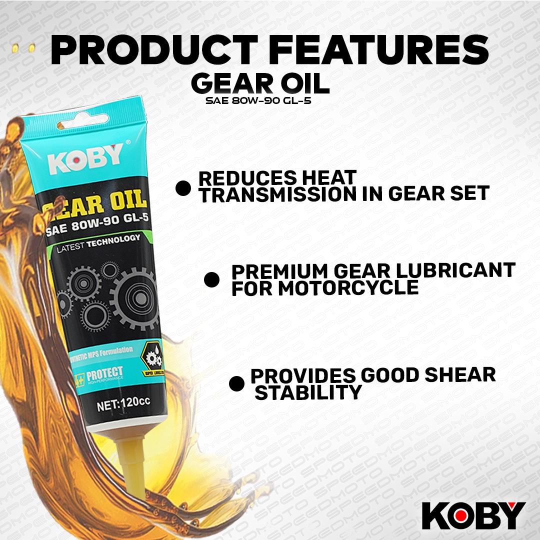 KOBY GEAR OIL SAE 80W-90 GL-5 PREMIUM GEAR LUBRICANT SYNTHETIC MPS ...