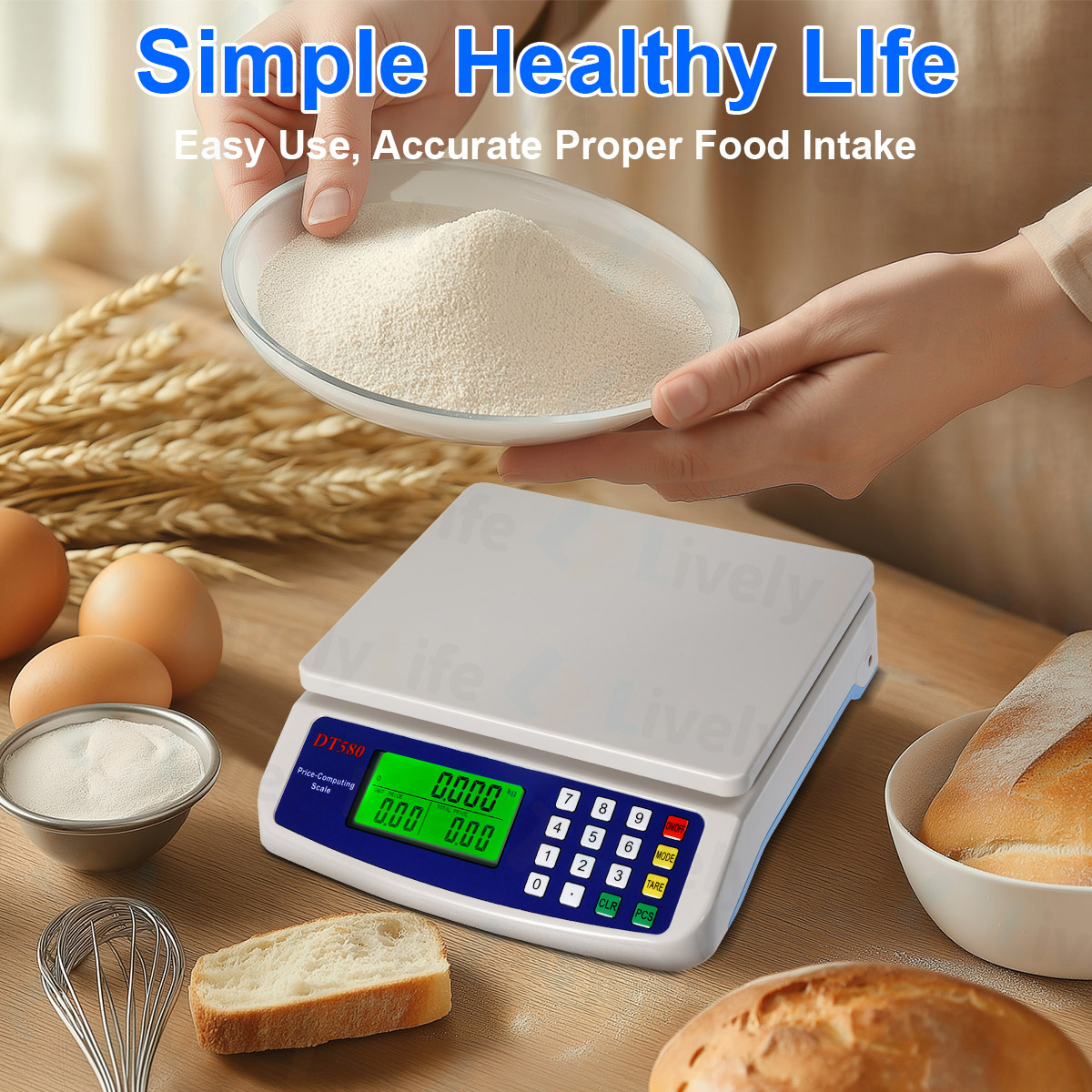 Digital Scale Weight Rechargeable Digital Price Computing Scale 30kg ...
