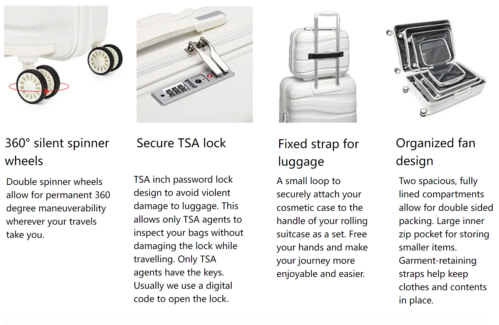 SeaChoice 14 BeautyCase+ 20 Boarding Case 24 In 28 In PP Trolley ...