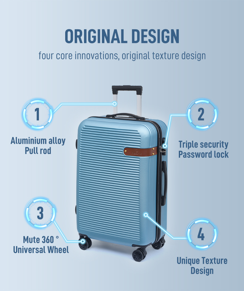 Freebird 20/24/28 inch luggage travel bag large capacity lightweight ...