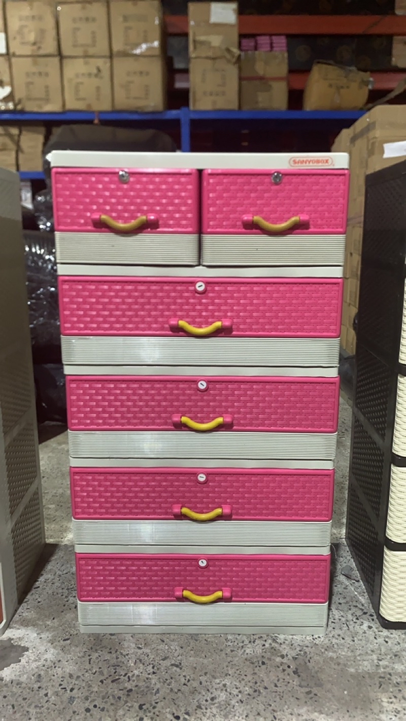 SANYO BOX DURABLE DRAWER WITH KEY 5 layers | Shopee Philippines