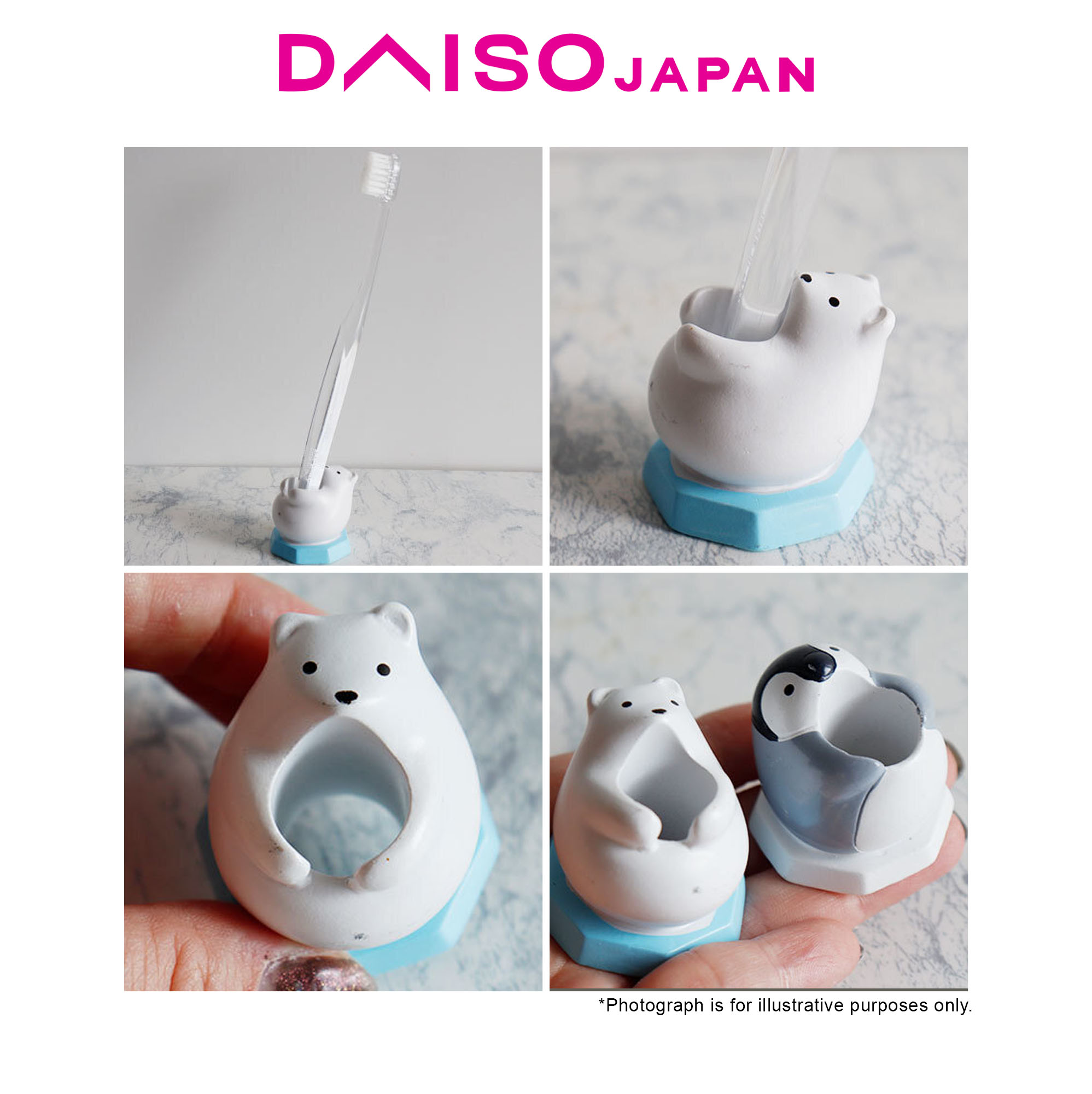 Daiso Toothbrush Stand in Cute Animal Design | Shopee Philippines