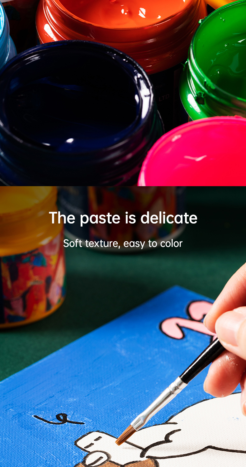 Deli 100Ml 14Colors Acrylic Painting Set Art Acrylic Paint | Shopee ...