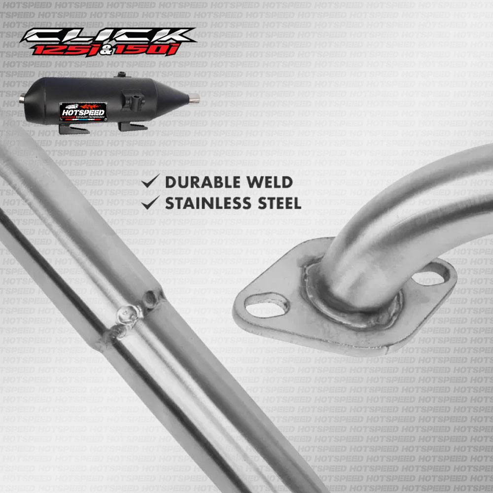 HOTSPEED Pipe Muffler V3 Set For Click 125i 150i Power Pipes With ...