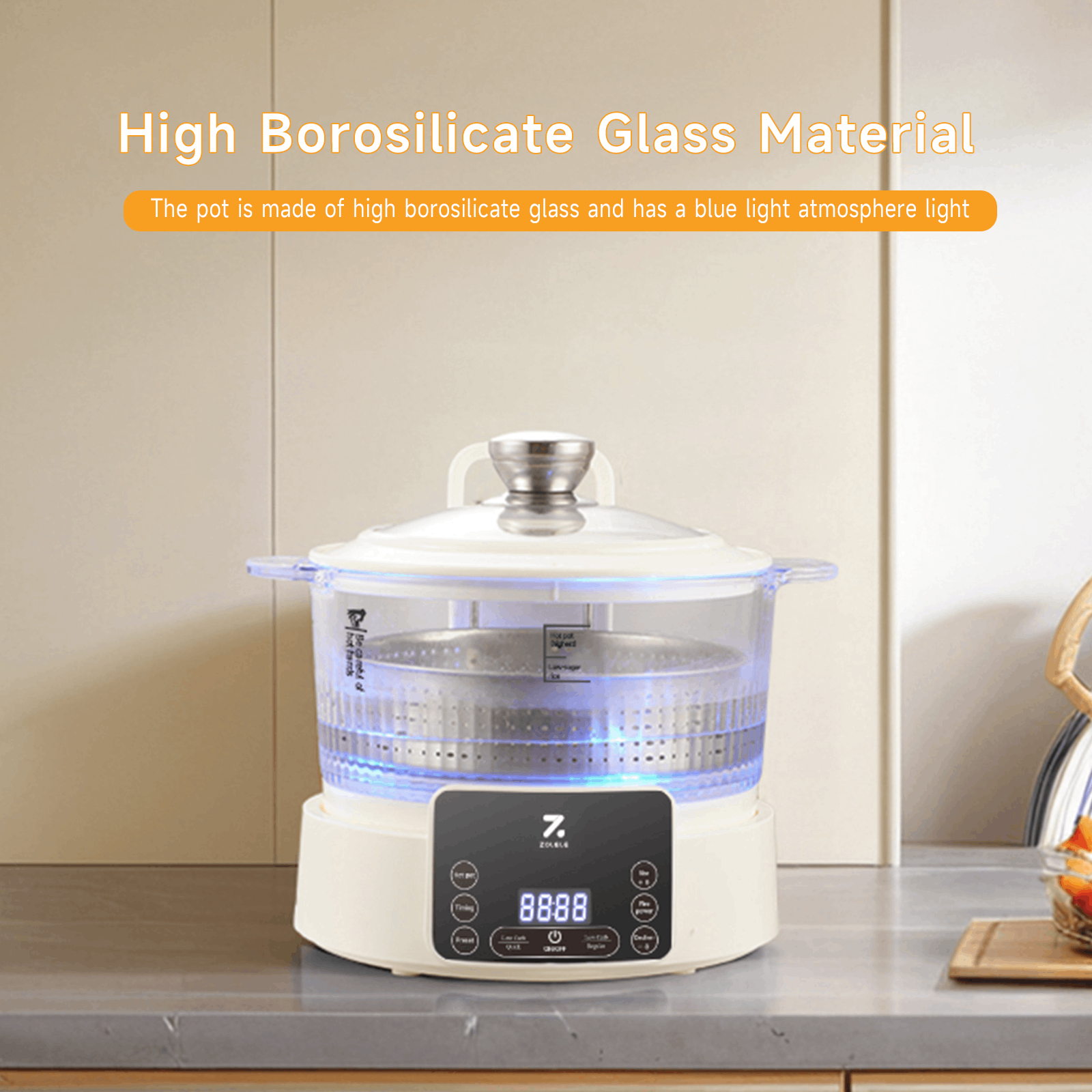 ZOLELE RC301L Lifting Visual Low Sugar Rice Cooker Multifunctional ...