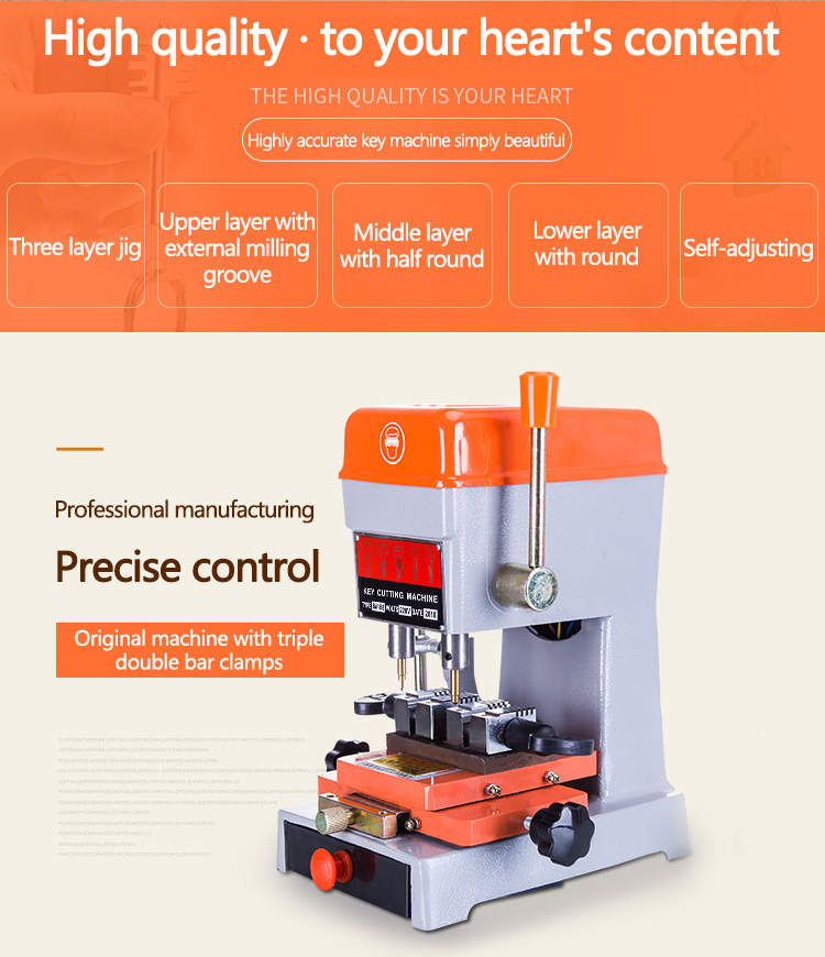Key copying cutting Drill Machine 368A key Duplicating machine Portable ...