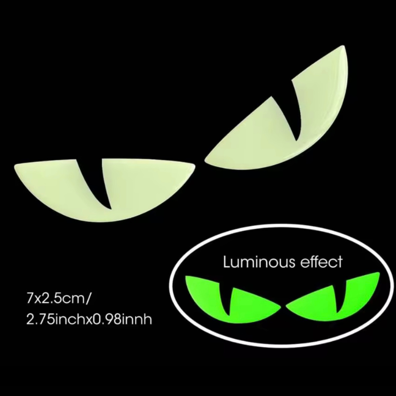 Luminous Eyes Sticker Demon Eyes Reflective Safety Warning Stickers ...