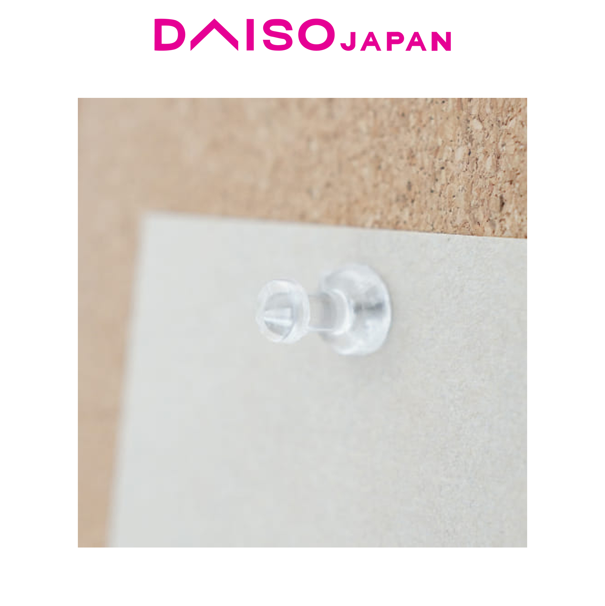 Daiso Clear Push Pins with Case (60 pieces) | Shopee Philippines