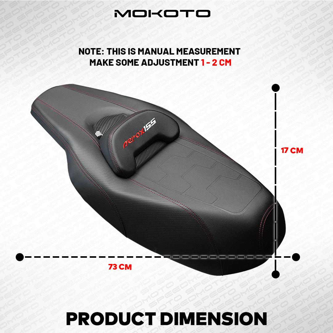 MOKOTO YAMAHA AEROX V2 CAMEL BACK SEAT ASSY WITH EMBROID LOGO AND ...