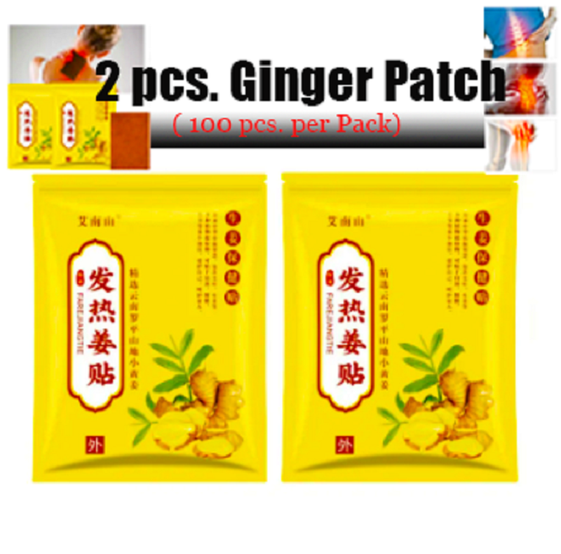 100pcs Ginger Patch For Pain Relief Herbal Plasters Bandages Health ...