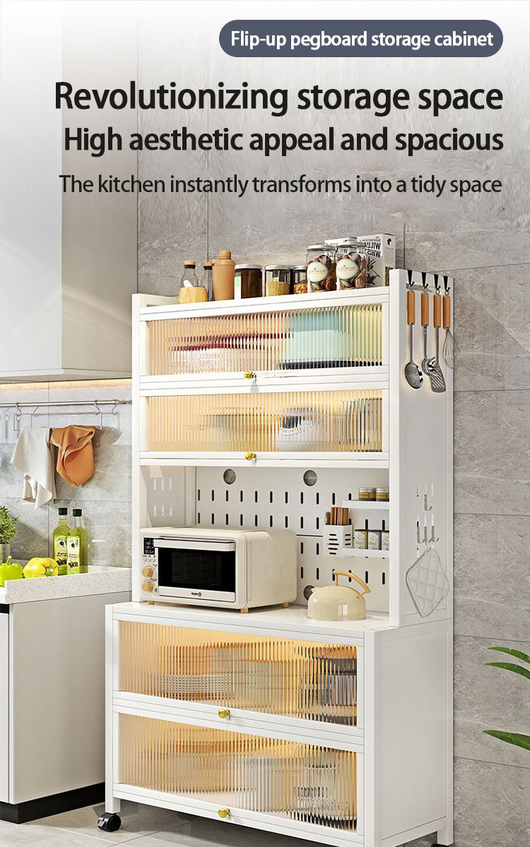 JT Kitchen Organizer Storage Rack Carbon Steel Kitchen Cabinet Multi ...