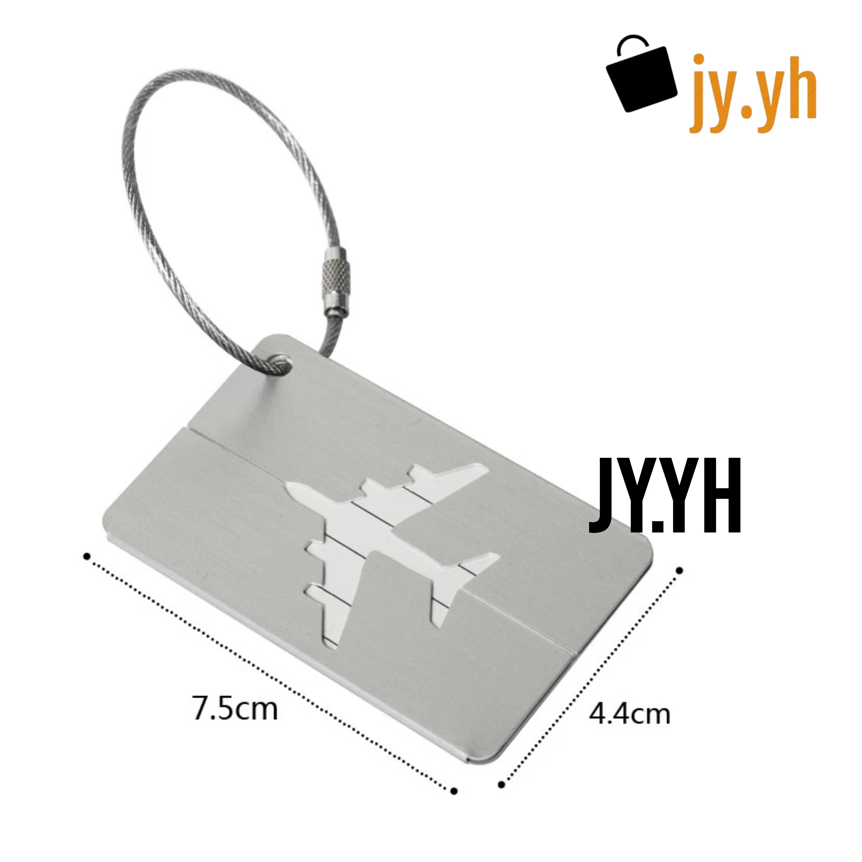JY.YH 1pc Aluminum Alloy Waterproof Luggage Tag Travel Suitcase Bag ...