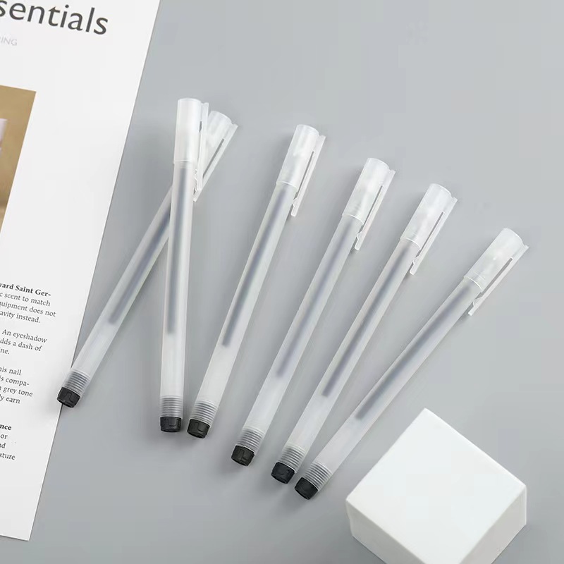Whosale 100 pcs ballpen set muji style Gel Pens Black Ball Pen with ...