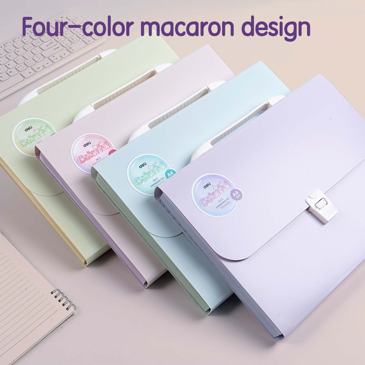 Deli F613 Expanding File A4 13 Pockets | Shopee Philippines