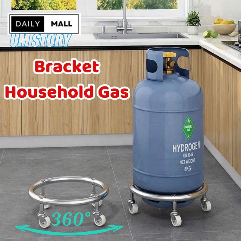 Gas Tank Stand With Wheels Moveable Rolling Tray Bracket Plant Basin ...