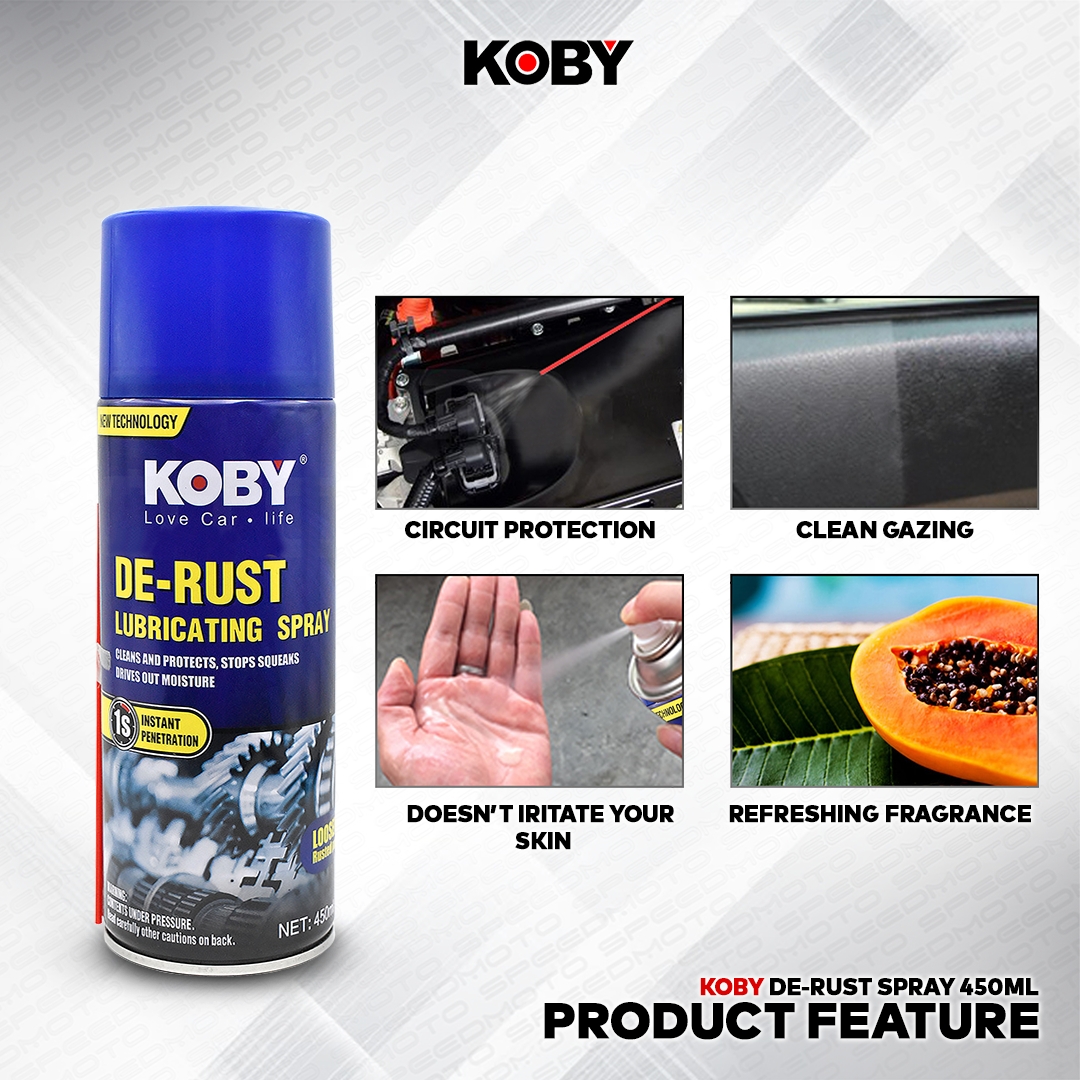 KOBY DE RUST LUBRICATING SPRAY 450ML | Shopee Philippines