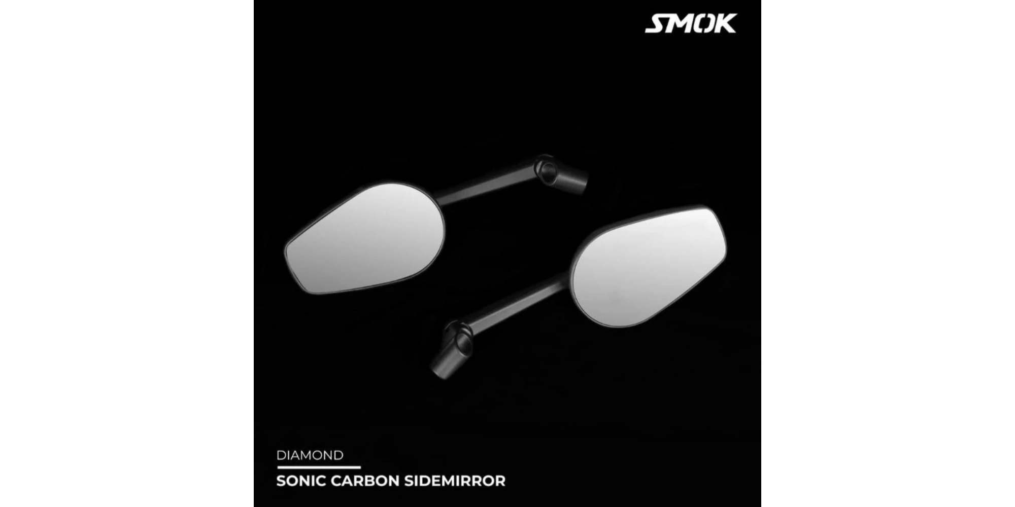 【EAGLE SPEED】SMOK UNIVERSAL SIDE MIRROR SONIC DIAMOND BLACK CARBON ...