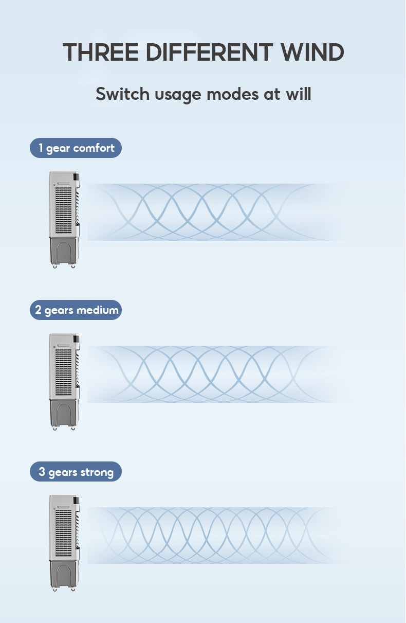 Tixx Air Cooler Fan Portable Aircon 40/50/70L Super Cold Wind Remote ...