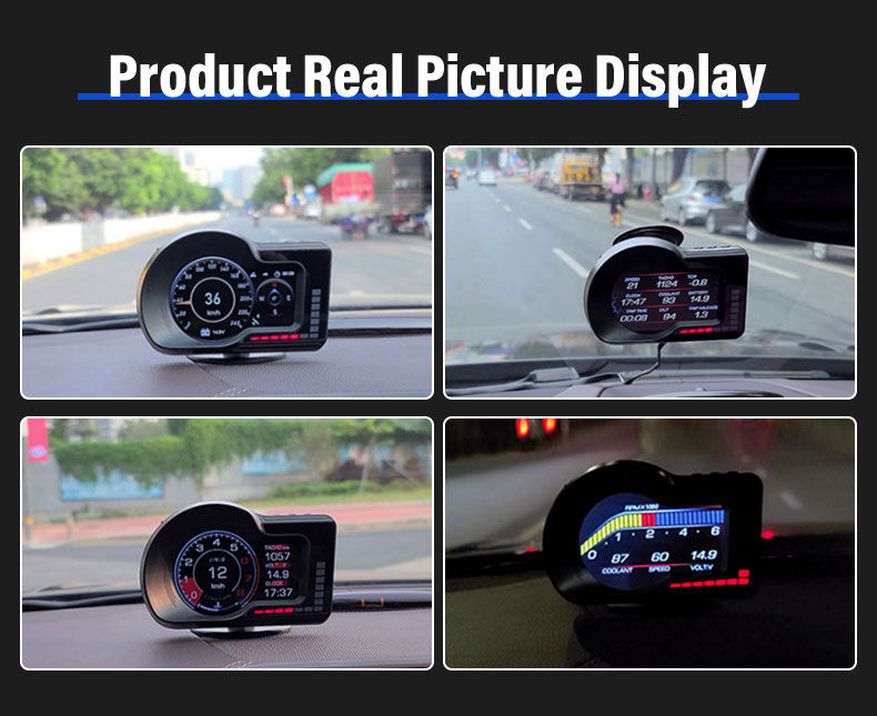 WEITI P6 PRO OBD+GPS Dual System Head Up Display Car HUD Gauge Digital ...