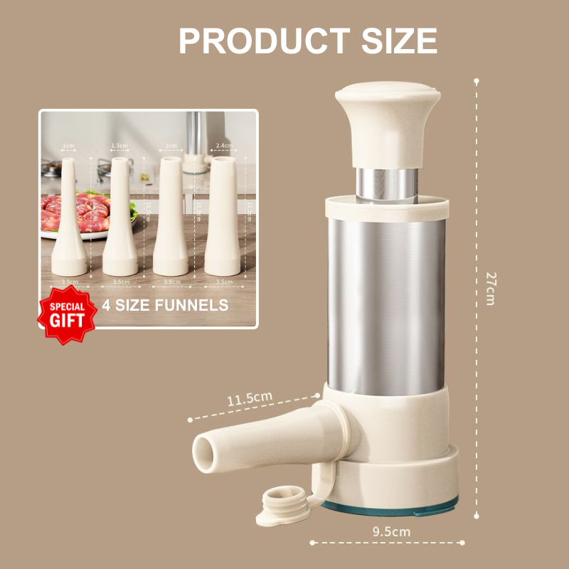 Manual Sausage Stuffer Machine for Longganisa, Salami Sausage Maker ...