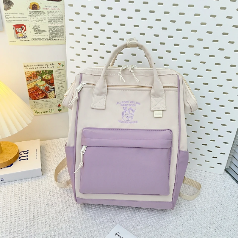 New Fashion Light weight Cute Girls Academy School Bags Leisure Nylon ...