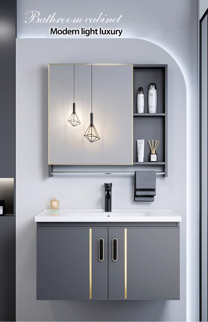 Bathroom cabinet combination ceramic integrated wash basin bathroom ...