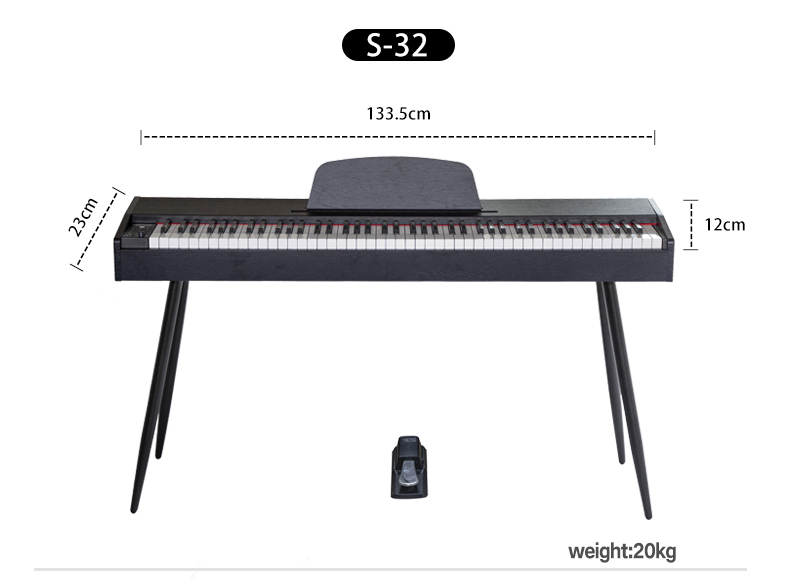 88 Keys Piano Electronic Piano Digital Piano touch-sensitive Fully ...