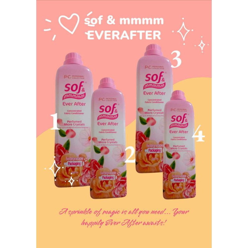 Sof & MMMMM Ever After Fabric Conditioner 1000ml | Shopee Philippines