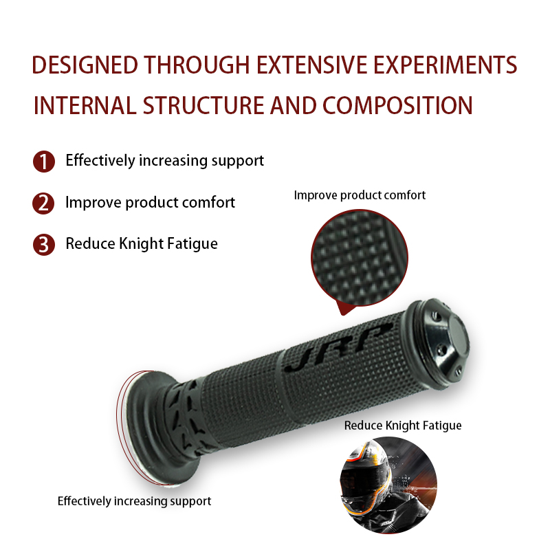 JRP Universal Handle Motorcycle Domino Handle Grip Design Rubber Free JRP Sticker and Keychain ...