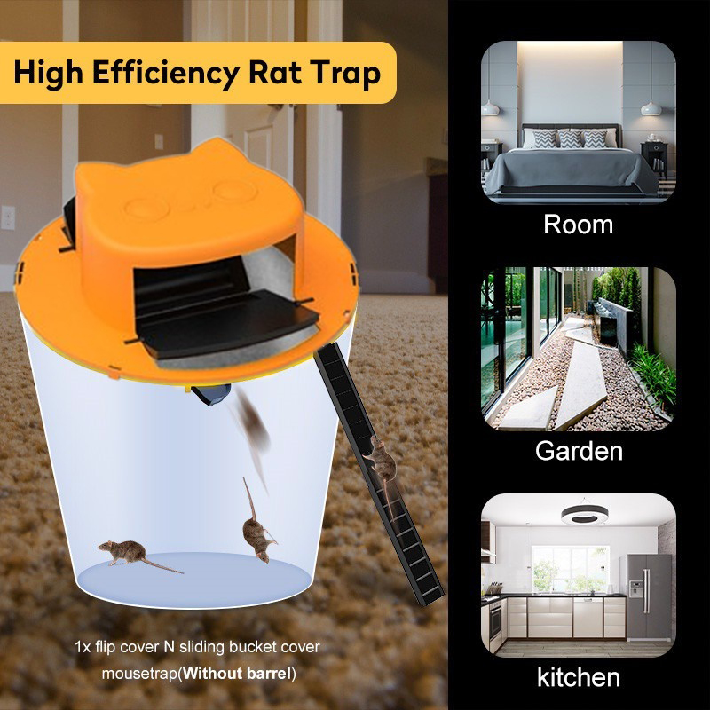 Reusable Mouse Bucket Trap for big Rats Mouse catcher Cage Rat killer ...