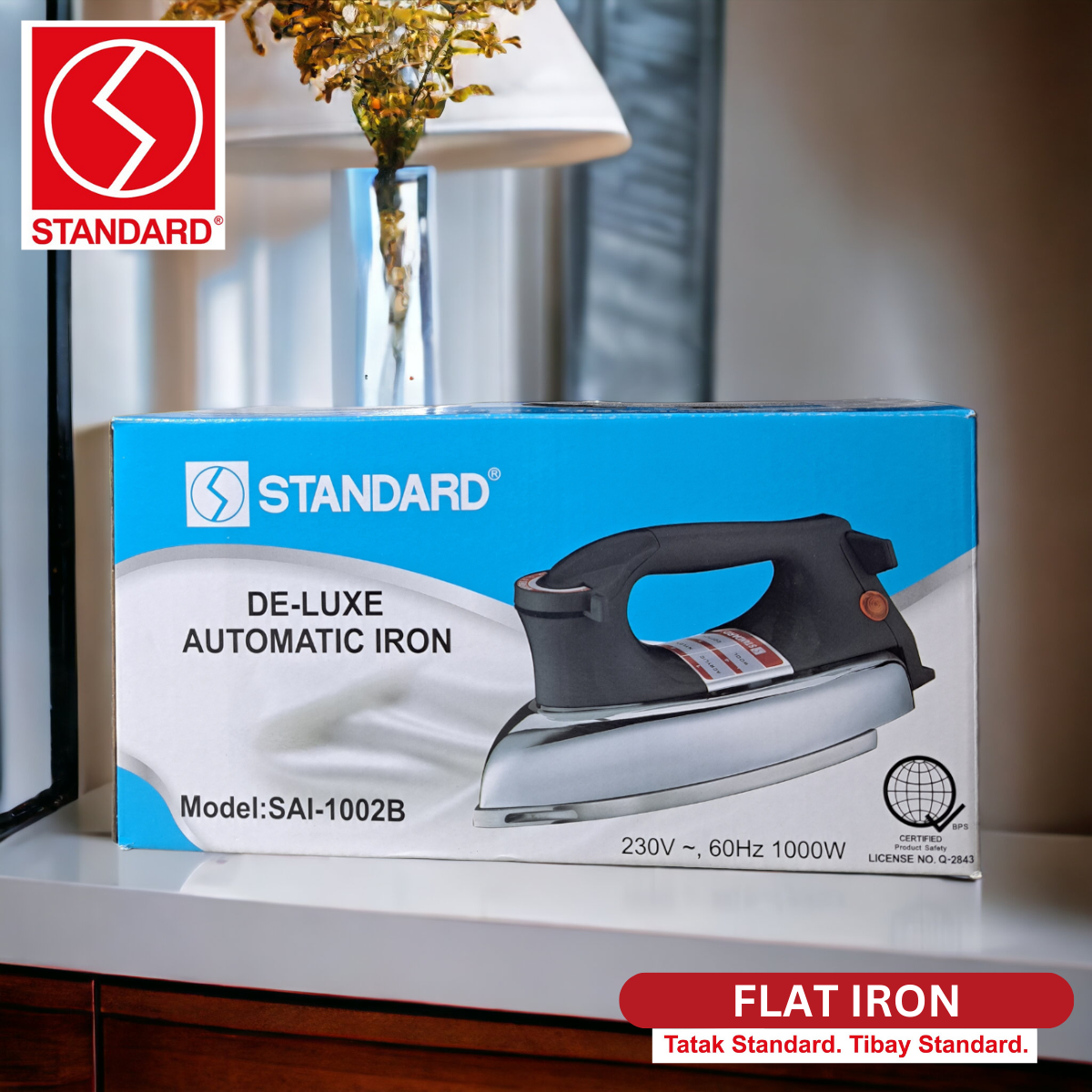 Standard Flat Iron Heavy Duty Plantsa for Clothes 1000W (White/Black ...