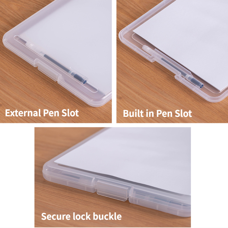 Long Clipboard With File Box 2 in 1 Writing Board Clamp File Storage ...