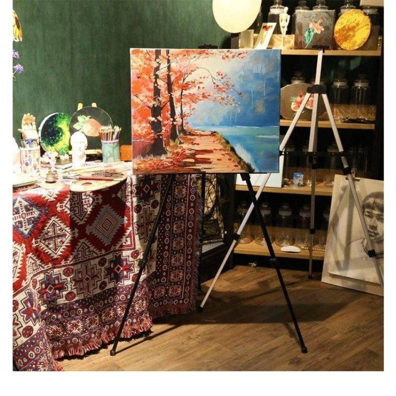 Thick Aluminum Easel Stand Folding Telescopic Adjustable Painting ...