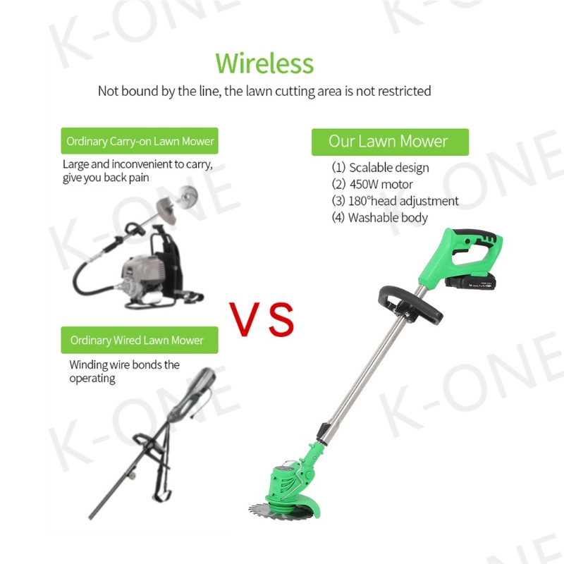 DEWALT 388V Powerful Cordless Grass Cutter Rechargeable Lithium Battery Grass Trimmer Lawn Mower ...