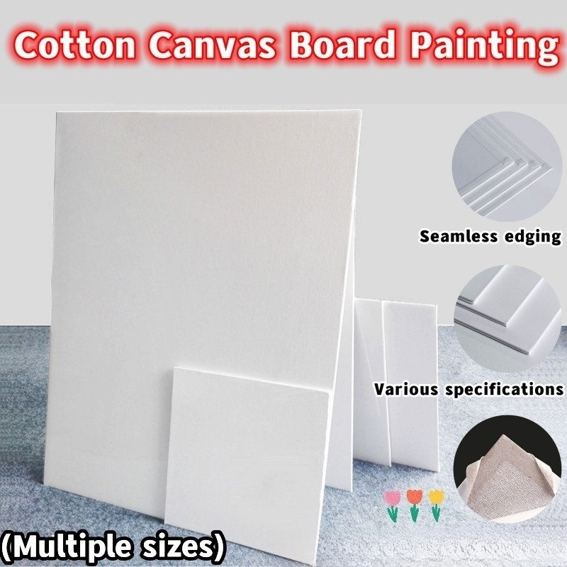 Canvas Board Painting Panel Plain Cotton Canvas for Acrylic Paint ...
