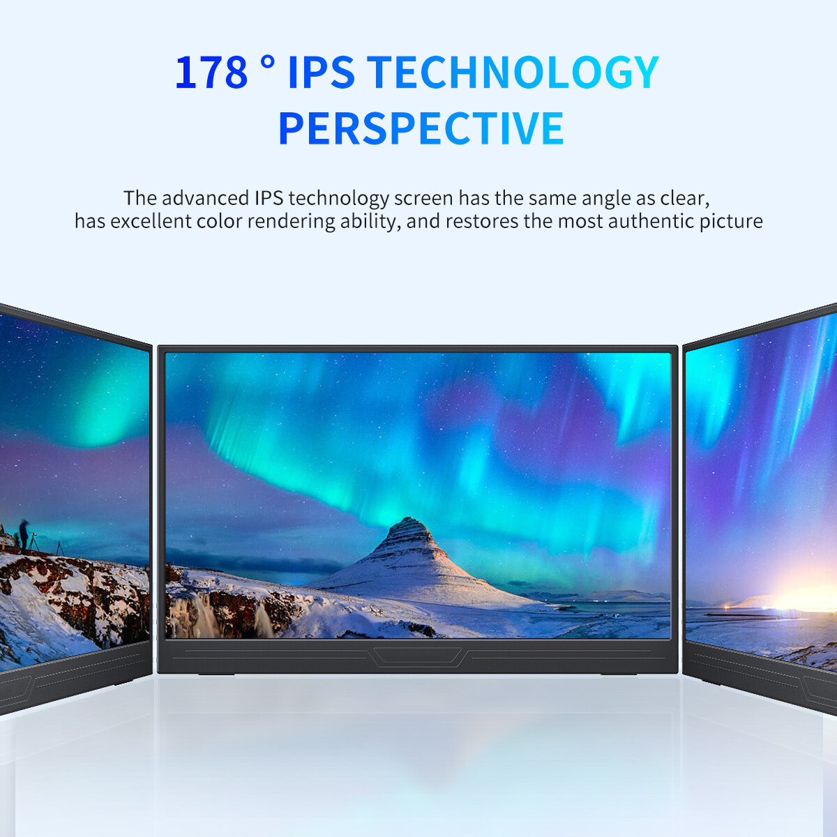 16.1-inch wireless WIFI portable monitor, Shot screen game monitor ...