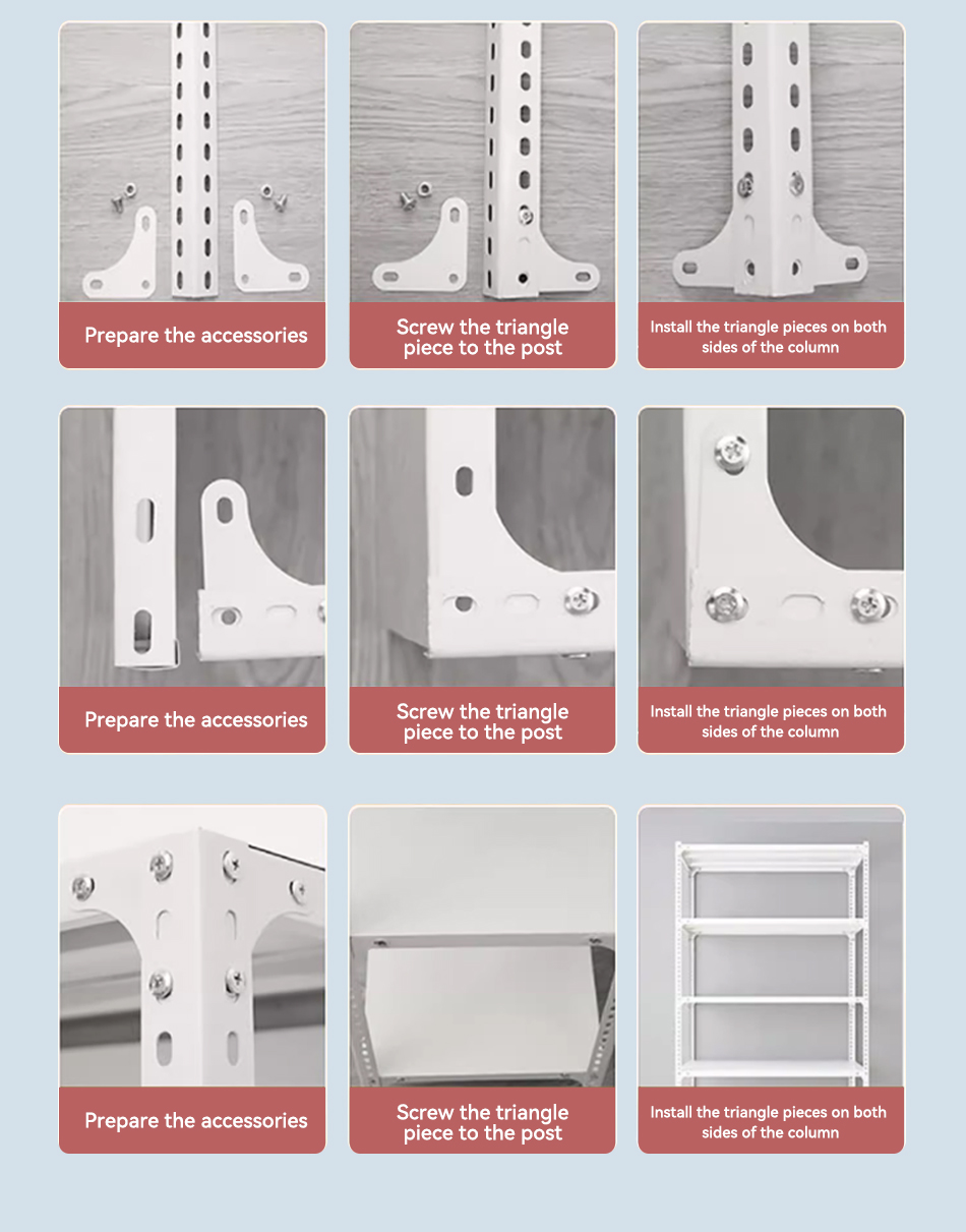 ESH Angle Steel Storage Shelves Metal rack 3-5 Layers organizer rack ...
