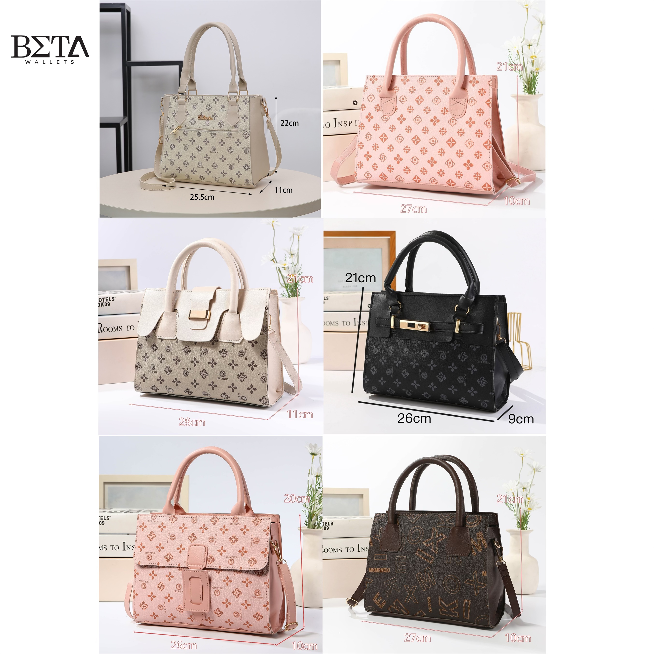 【Clearance】BETA Handbag For Woman High-End Leather Korean Fashion ...